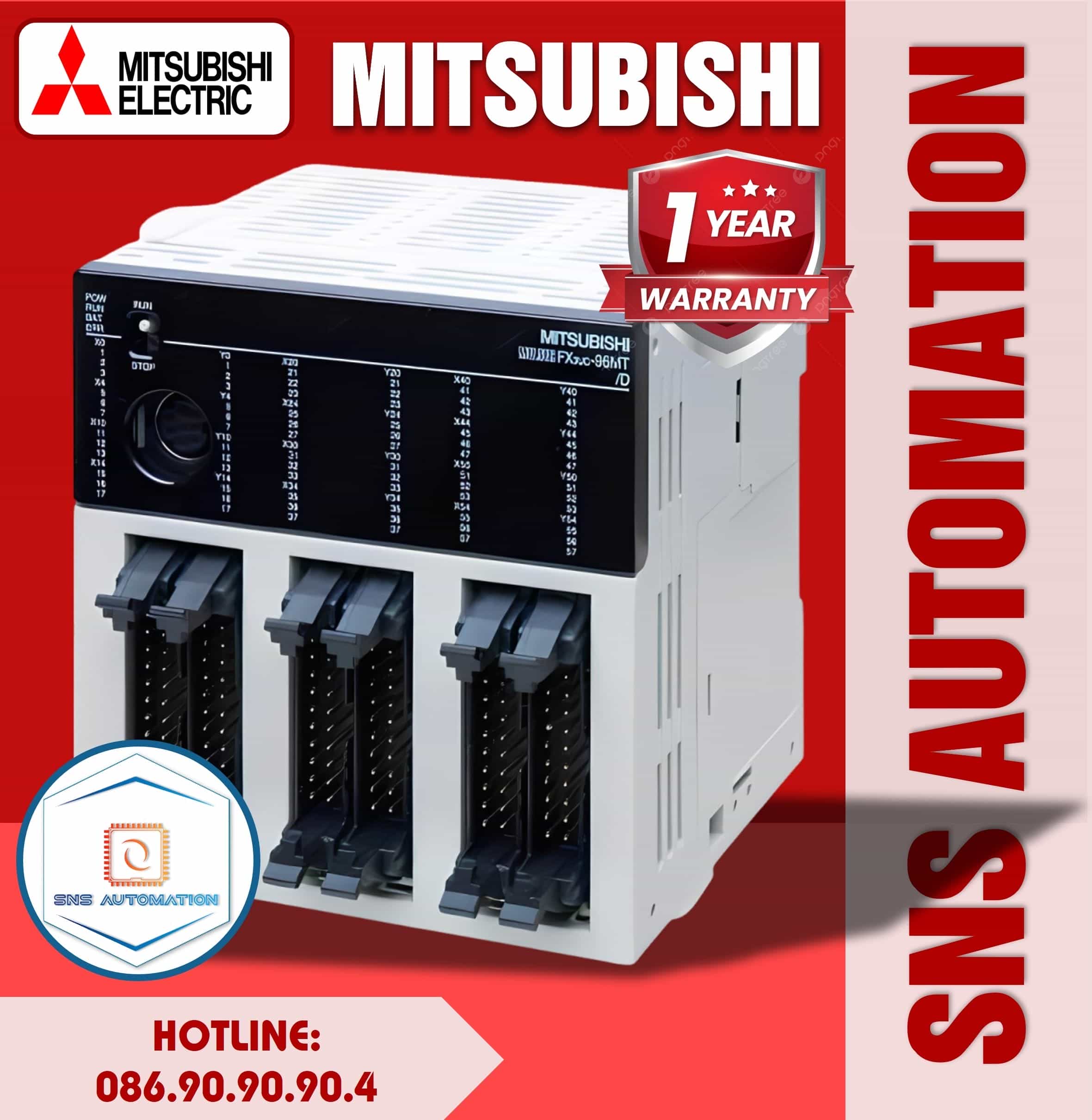 FX3UC-96MT/DSS BỘ LẬP TRÌNH PLC MITSUBISHI 48 INPUT & 48 OUTPUT TRANSITOR