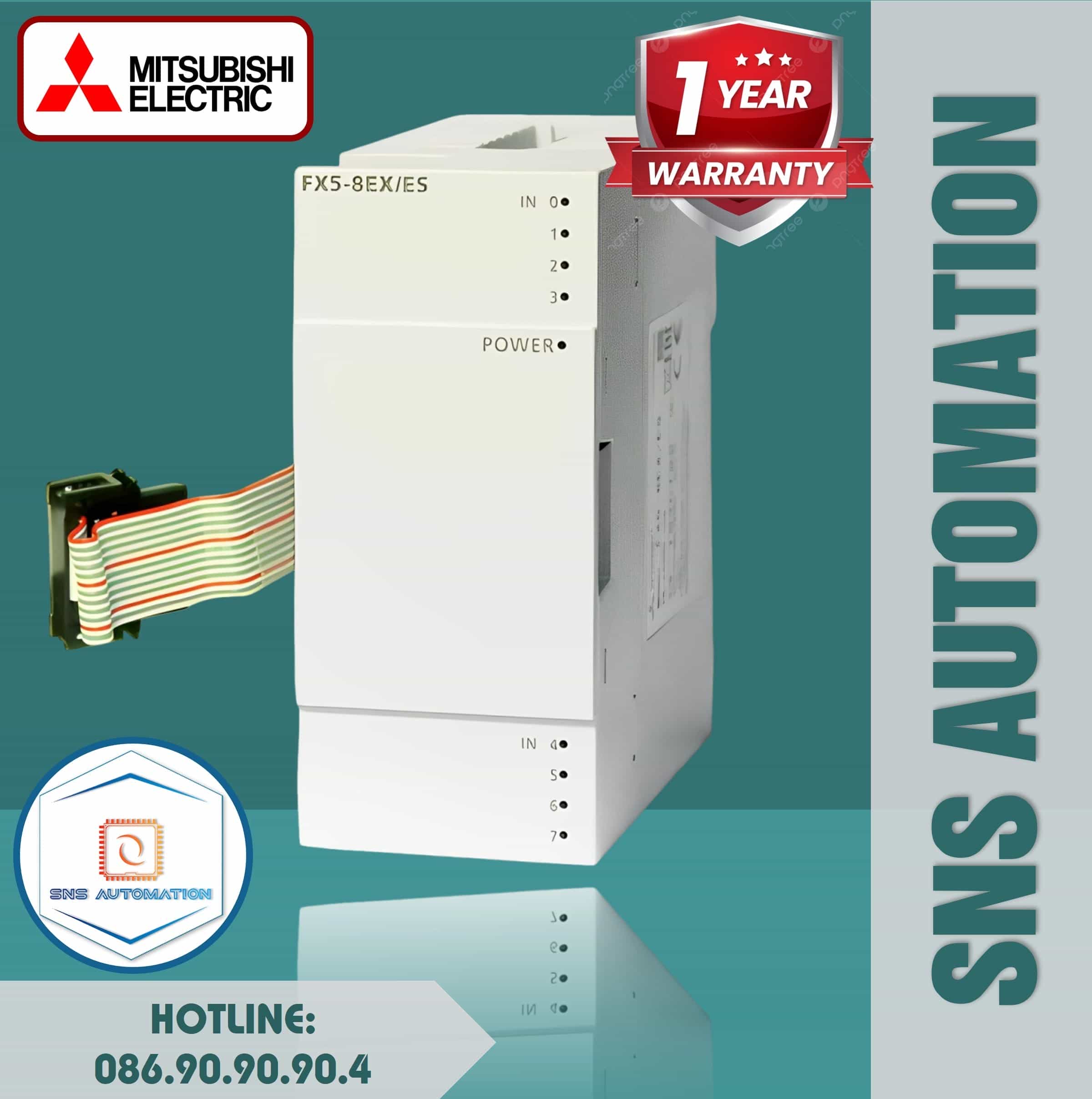 FX5-8EX/ES mô đun mở rộng 8 ngõ vào số 24VDC (Sink/Source).