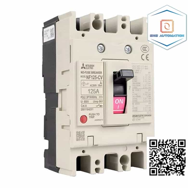 NF125-CV 3P 125A - Aptomat Mitsubishi MCCB 3 pha 125A