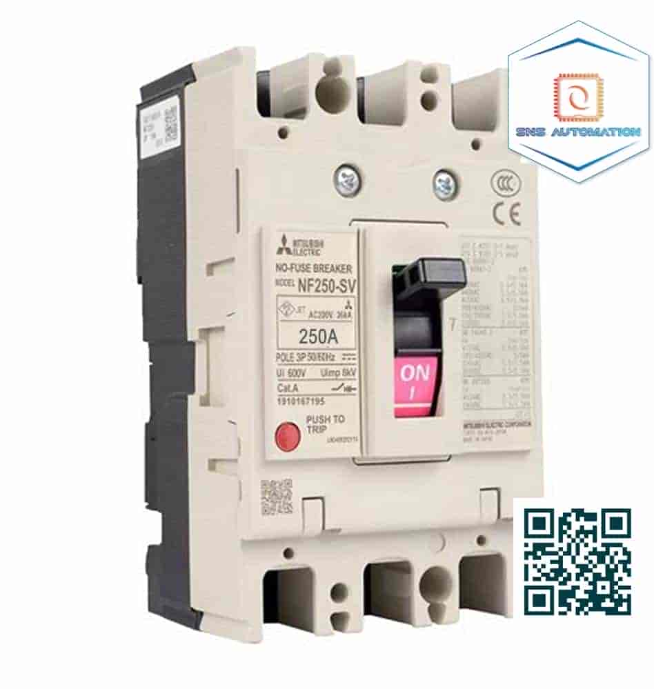 NF250-SV 3P 250A - Aptomat chống giật 3 pha 250A Icu 36kA